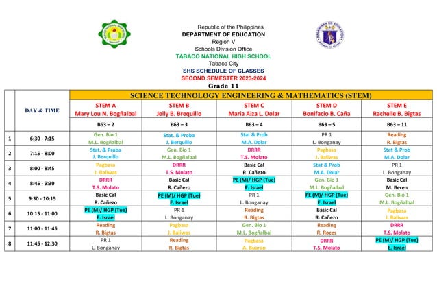 SHS-SCHEDULE-OF-CLASSES-GRADE-11-SY-2023-2024-SECOND-SEM (1).docx
