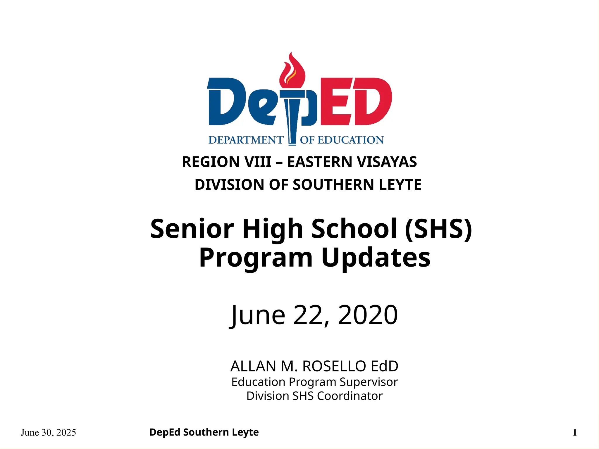 SHS-unified-subjects-and-melc-based-Depedx | PPTX