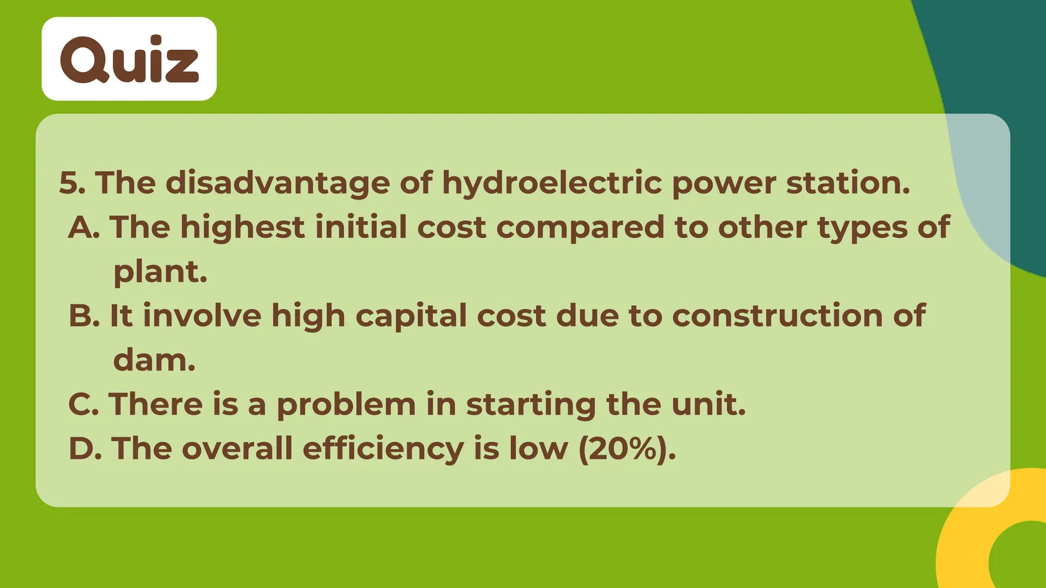 Senior High School- Types of Hydroelectric Powerplants | PPTX | Power ...