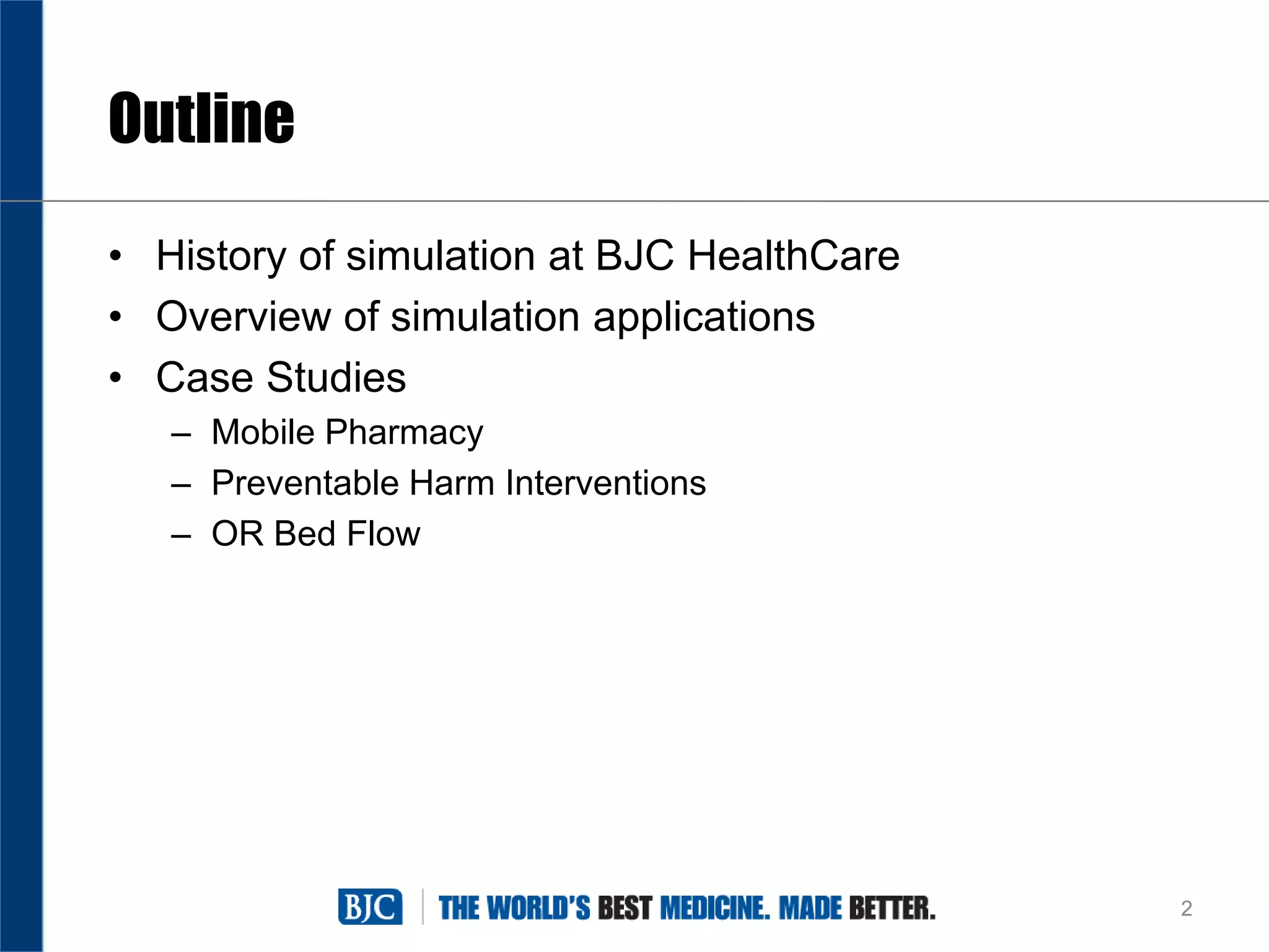 Simulation Modeling at BJC HealthCare | PDF
