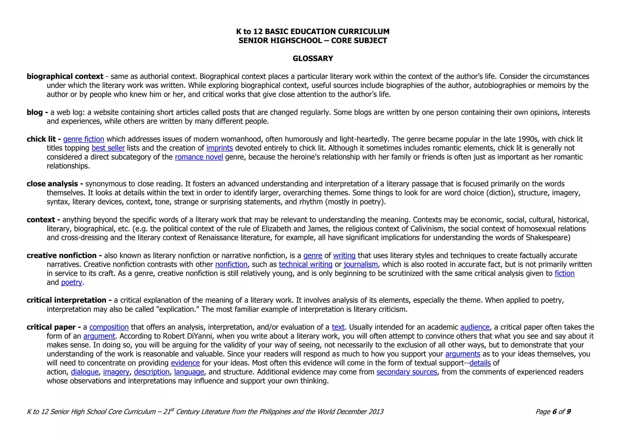 Shs core 21st century literature from the philippines and the world cg ...