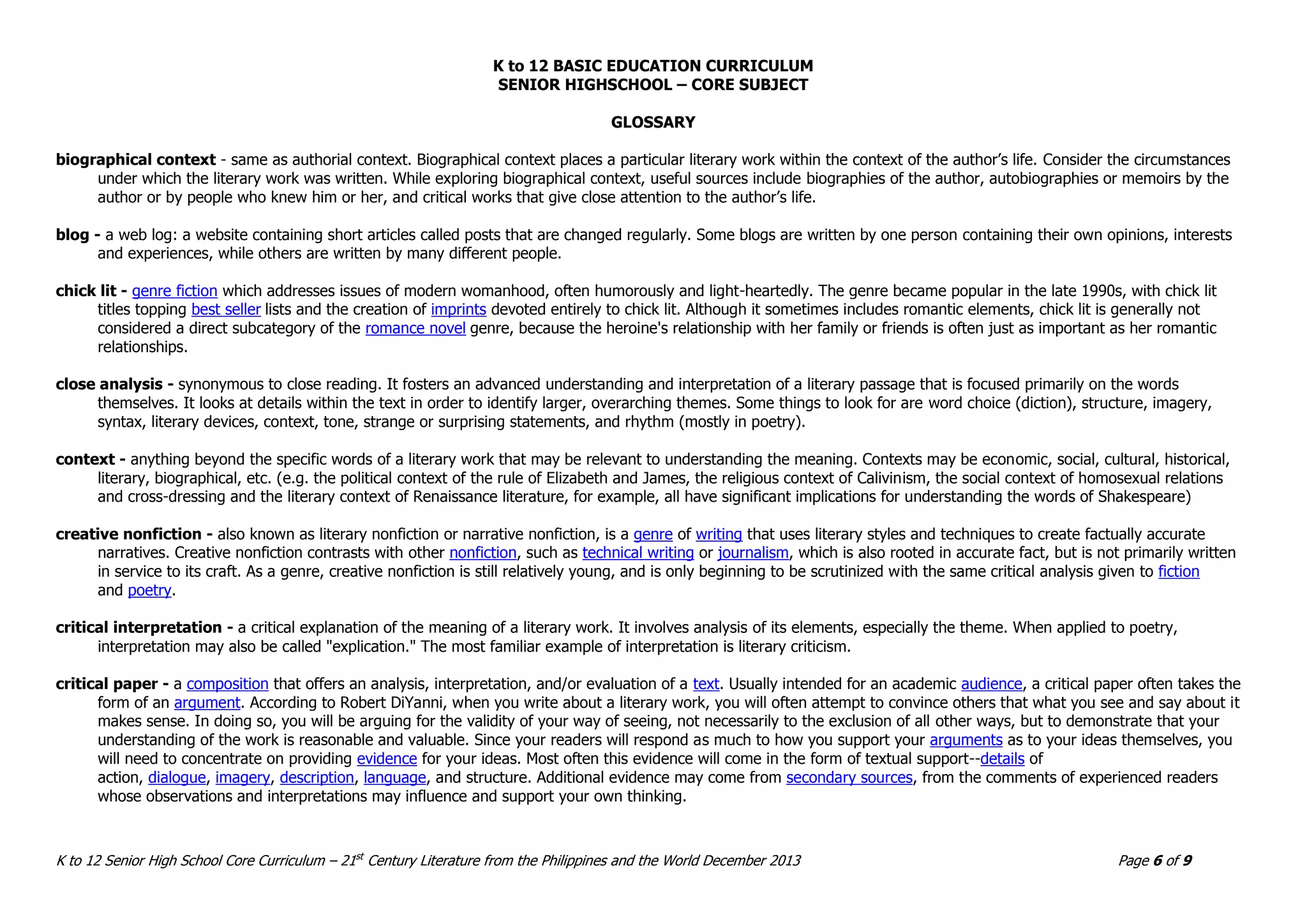 Shs core 21st century literature from the philippines and the world cg ...