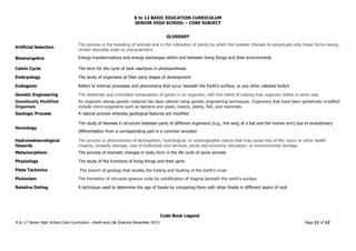 Shs core earth and life science cg | PDF