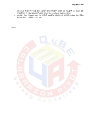 SHS CORE SUBJECTS DBOW for science high school | PDF