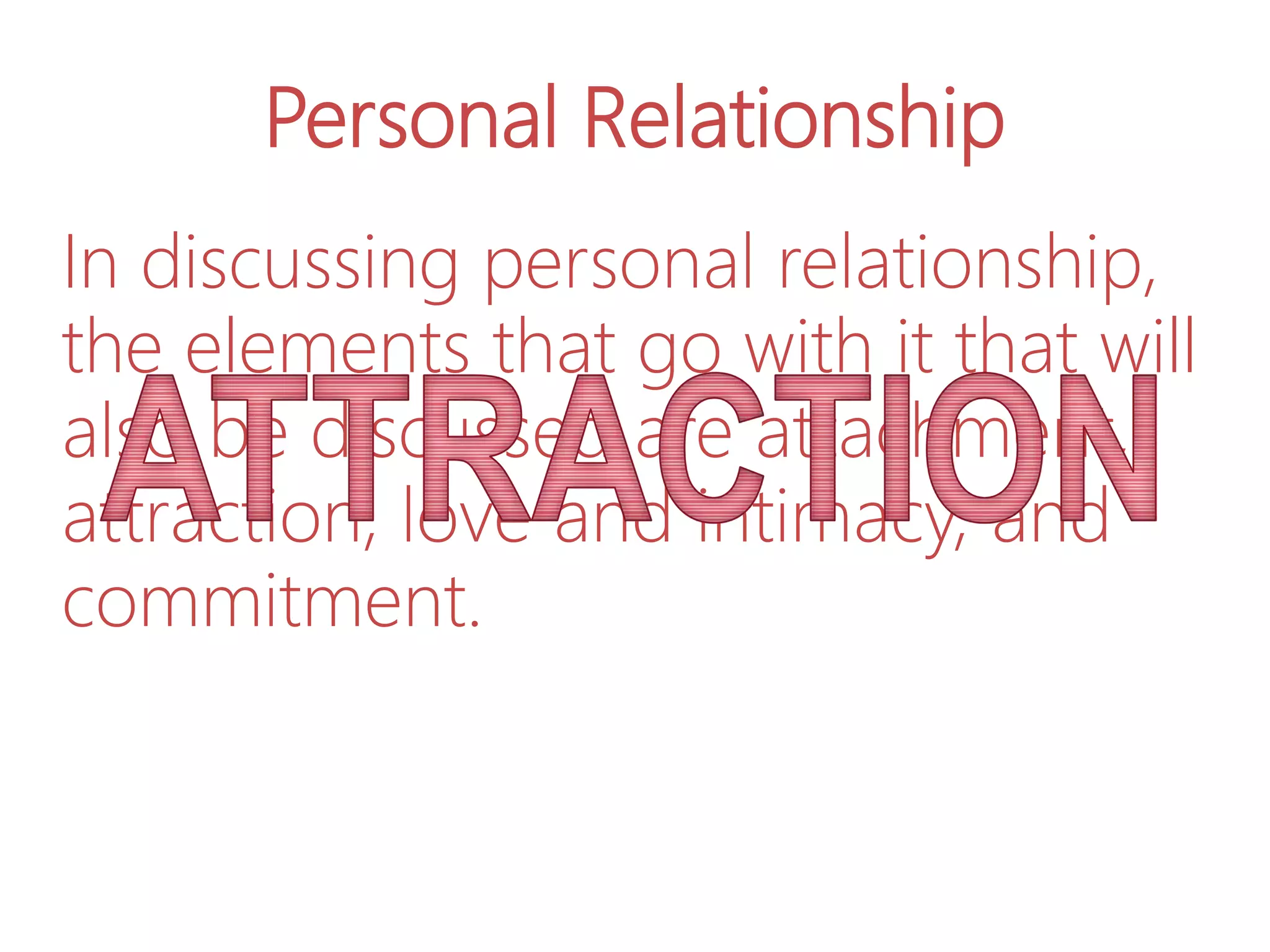 Personal Relationships | PPTX | Dating | Family and Relationships