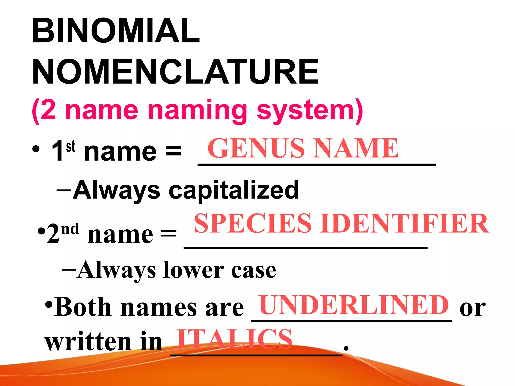 SYSTEMATICS: Based on Evolutionary Relationships | PPT