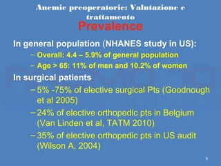 Anemo 2010 - Inghilleri - Anemie preoperatorie valutazione e ...