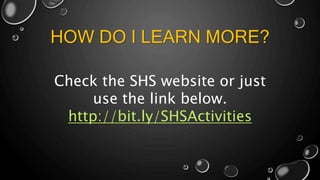 SHS Extracurricular Activities | PPT