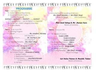 shs fiesta programfinal (2).pptx | Job Fairs | Job Search