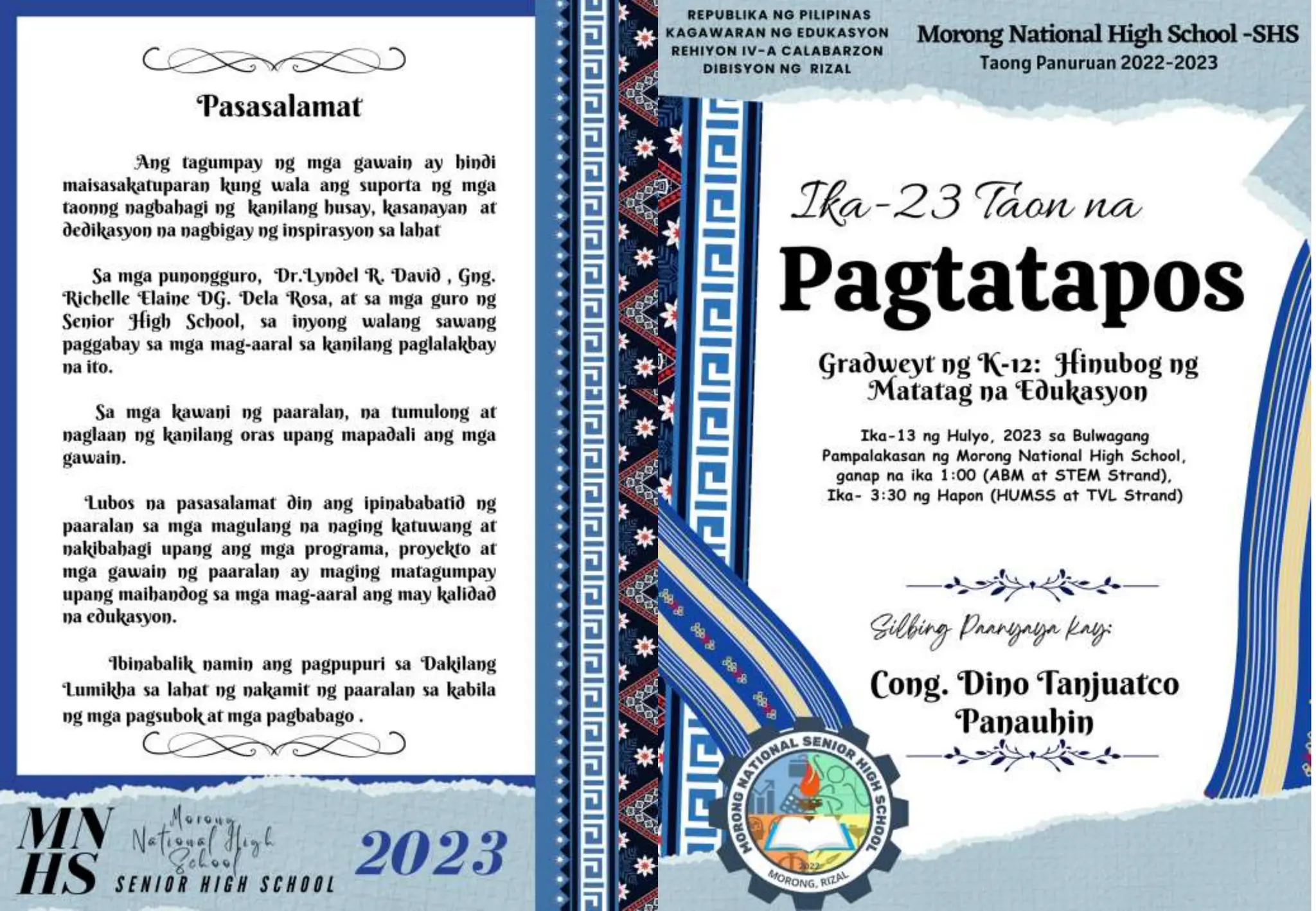 SENIOR HIGH SCHOOL grad and recognition program.pptx