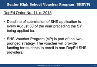 Shs implementation updates for region 4 a | PPTX