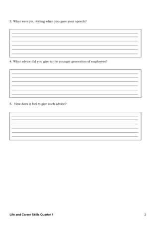 life and career skills G11 Senior high schooldocx | DOCX