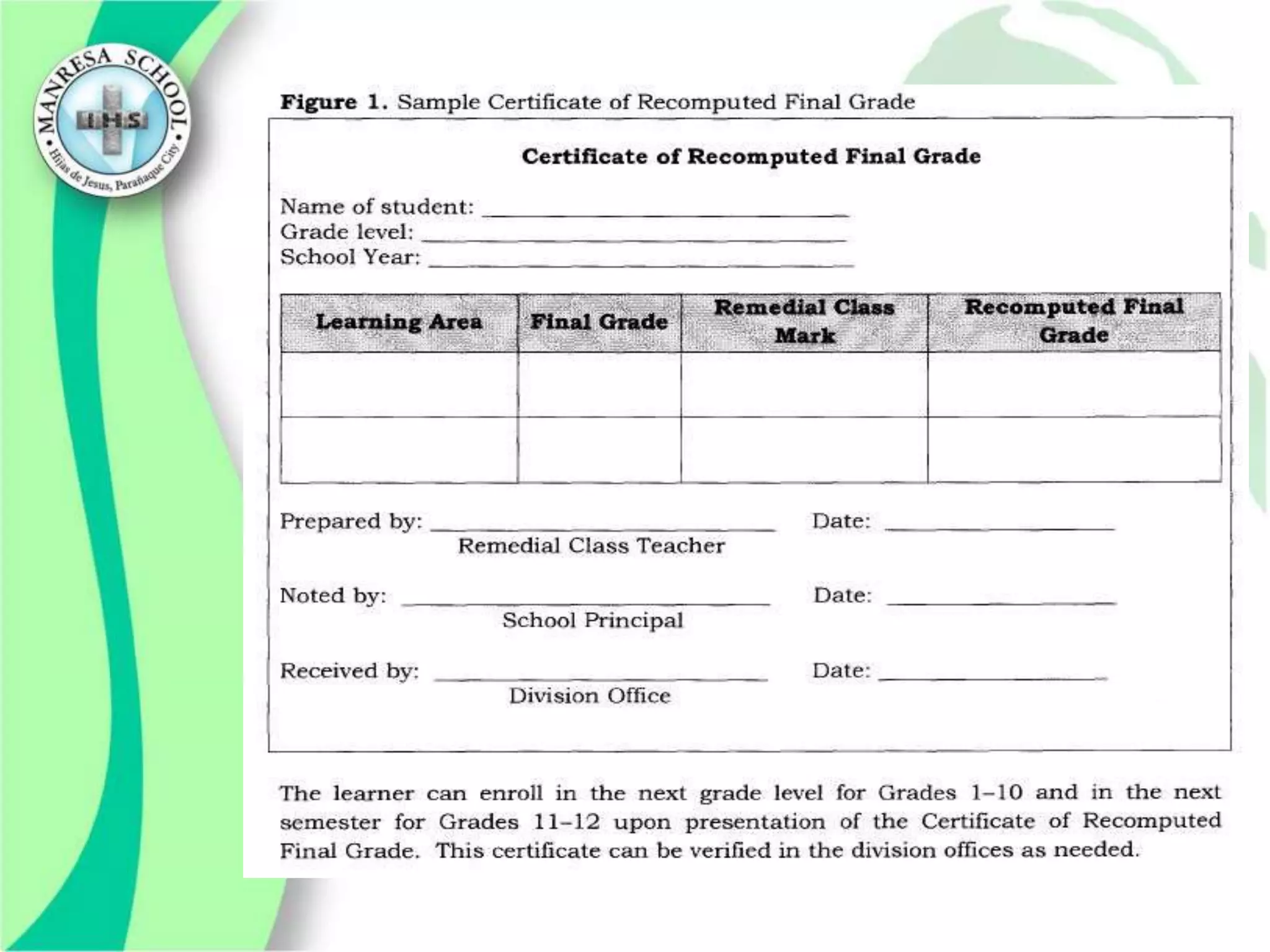 K-12 Grading System - Senior HS | PPTX