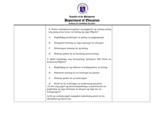 SHS_PKLP_Q1_LE6 Finalized.pdflessonplans | PDF