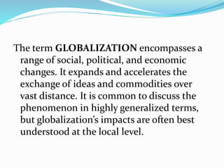 SHS Powerpoint Nation,State,Globalisation(POLITICS) | PPTX