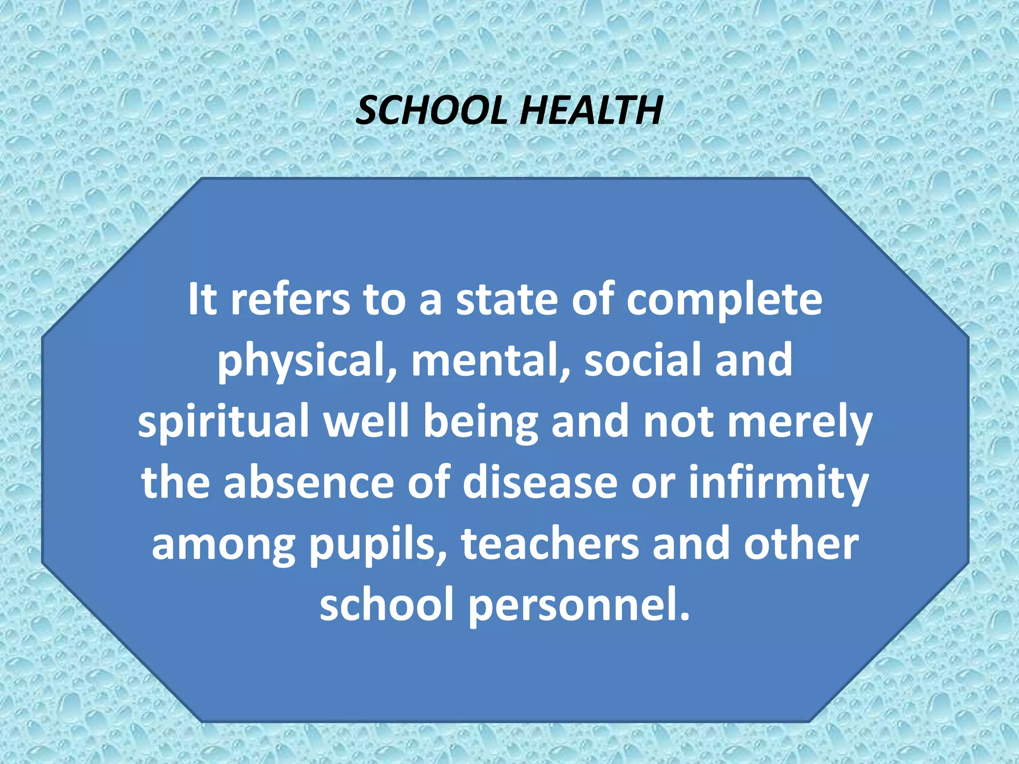 SCHOOL HEALTH SERVICES | PPTX