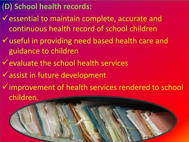 SCHOOL HEALTH SERVICES | PPTX | Children\'s Health | Healthy Living