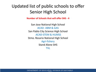 Senior High SChool presentation | PPTX