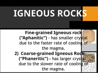 SHS Q1 WEEK 1 Classify rocks into igneous, sedimentary, and metamorphic.pptx