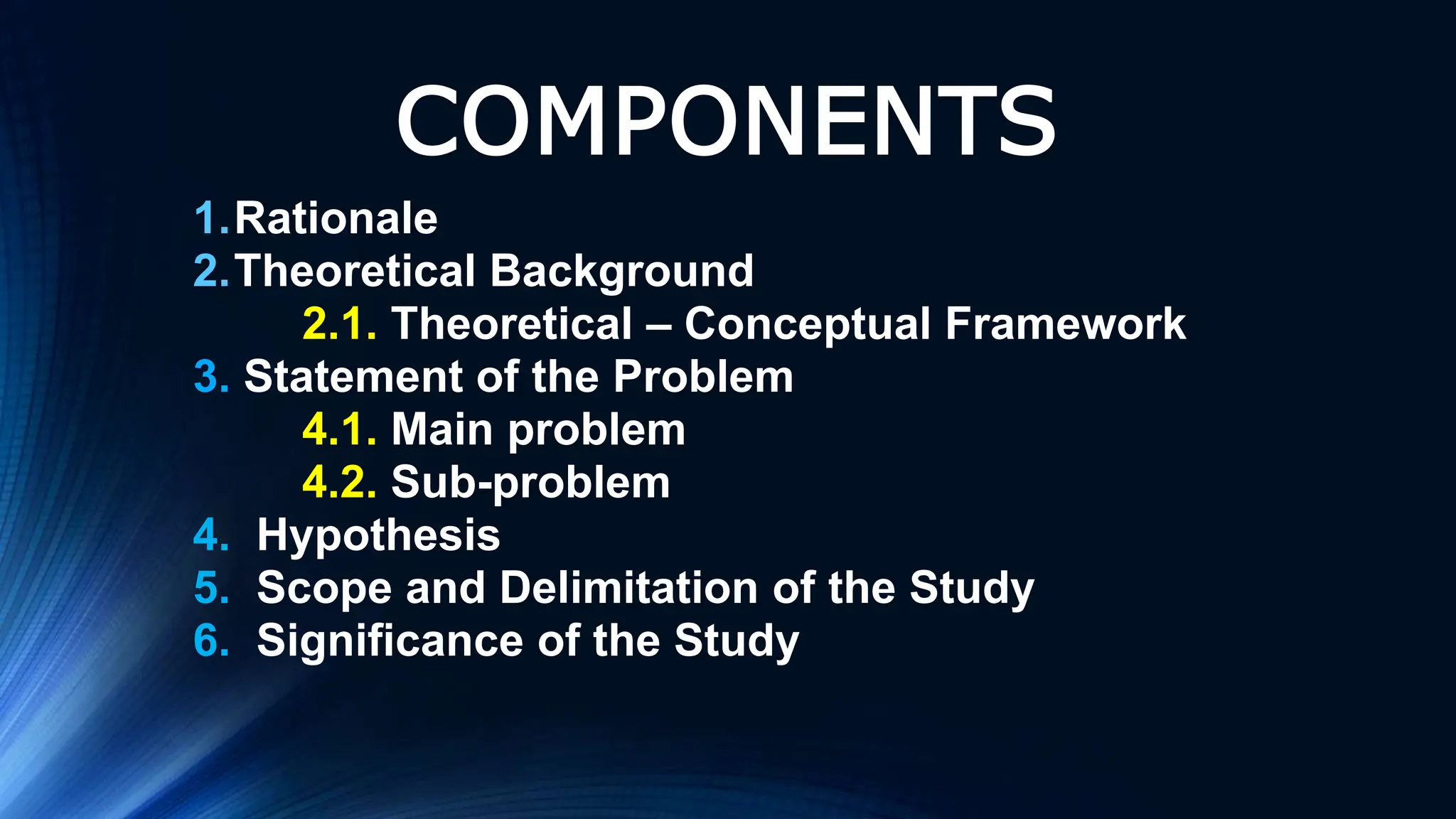 The problem and its scope in quantitative and qualitative | PPT