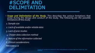 The problem and its scope in quantitative and qualitative | PPT