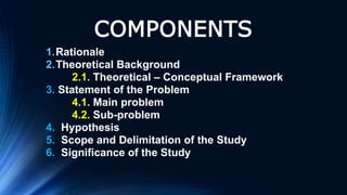 The problem and its scope in quantitative and qualitative | PPT