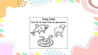 Story of digraph 'sh' with blending words | PPT