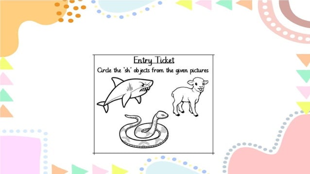 Story of digraph 'sh' with blending words | PPT