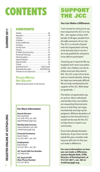 South Hills Summer 2011 Program Guide | PDF