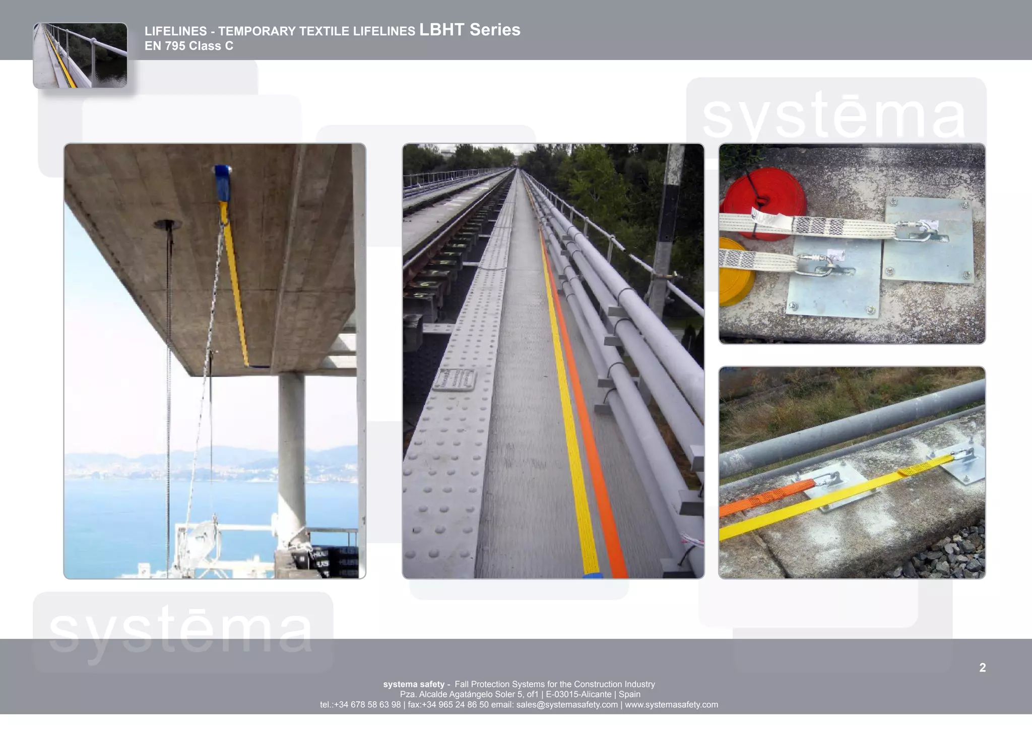 Temporary Lifelines - Textile Lifelines - Transportable Lifelines EN795 ...