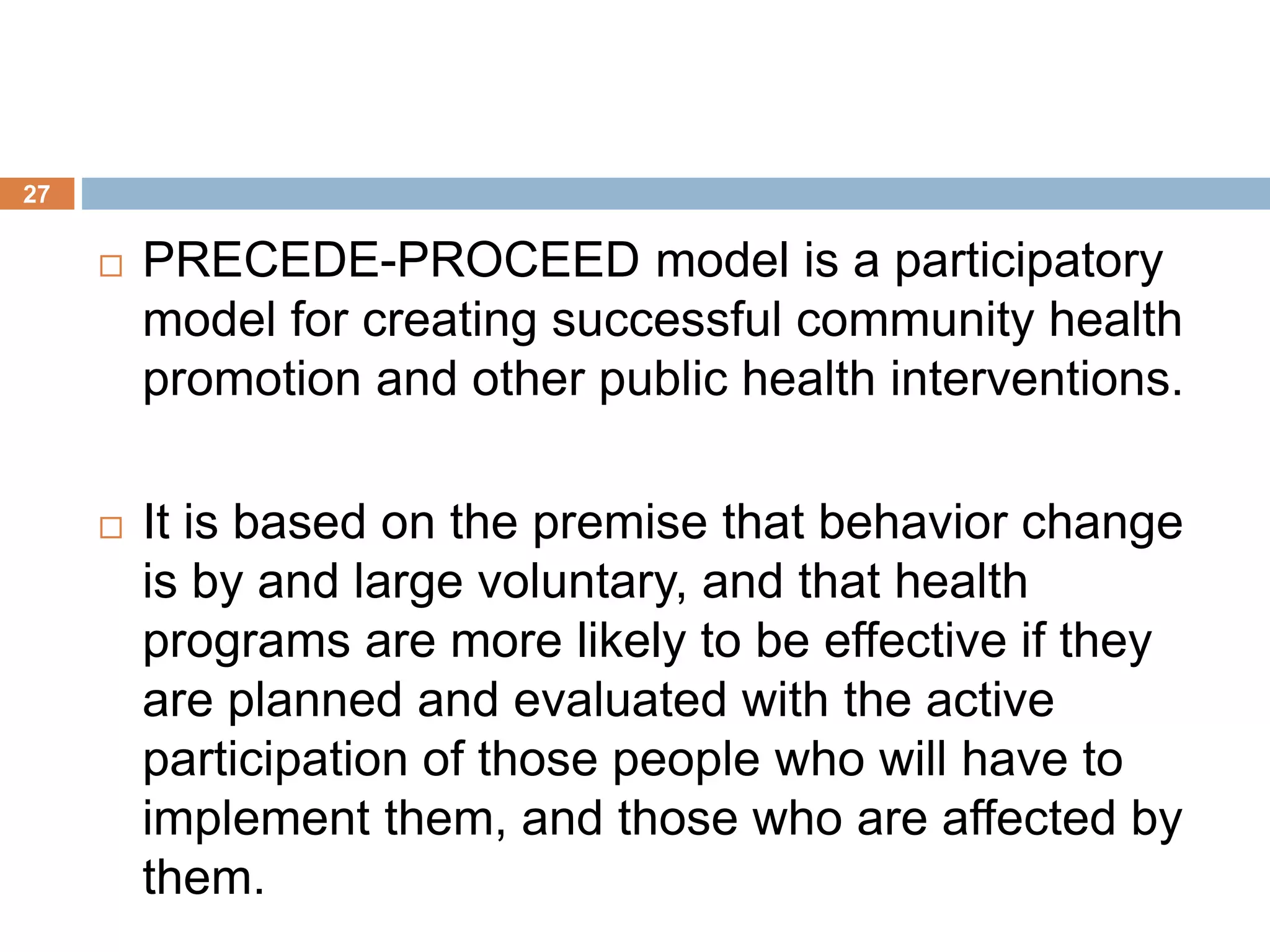 Precede - Proceed Model | PPTX