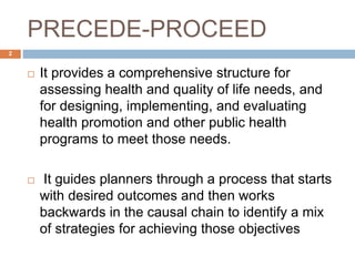 Precede - Proceed Model | PPTX