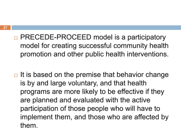 Precede - Proceed Model | PPTX