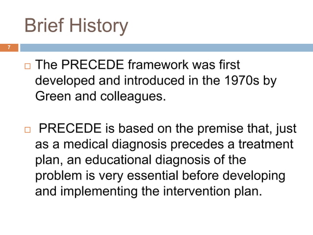 Precede - Proceed Model | PPTX