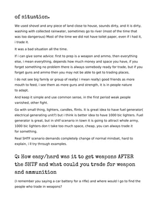 Shtf school | PDF | Arms & Ammunition | Sensitive Topics