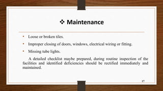 Construction and plant layout, maintenance, sanitation.pptx