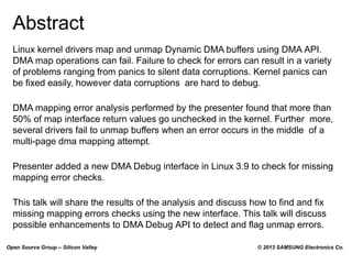 Detecting Silent Data Corruptions using Linux DMA Debug API | PDF