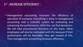 Advantages of management accounting | PPTX