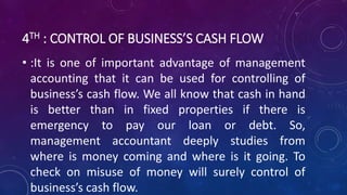 Advantages of management accounting | PPTX