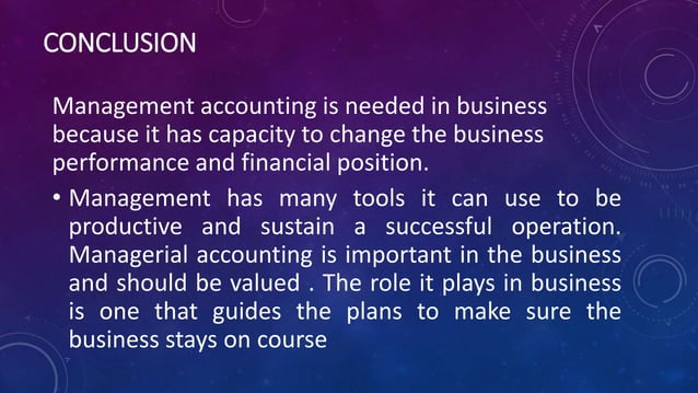 Advantages of management accounting | PPT