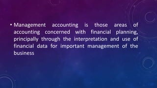 Advantages of management accounting | PPTX