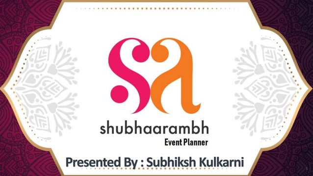 Shubhaarambh event planner | PPT