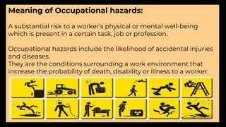 Occupational hazards | PPT
