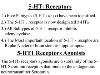 5-Hydroxytrptamine & it's Antagonist | PPTX
