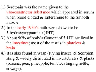 5-Hydroxytrptamine & it's Antagonist | PPTX