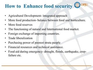 Risk management oriented food security | PPTX