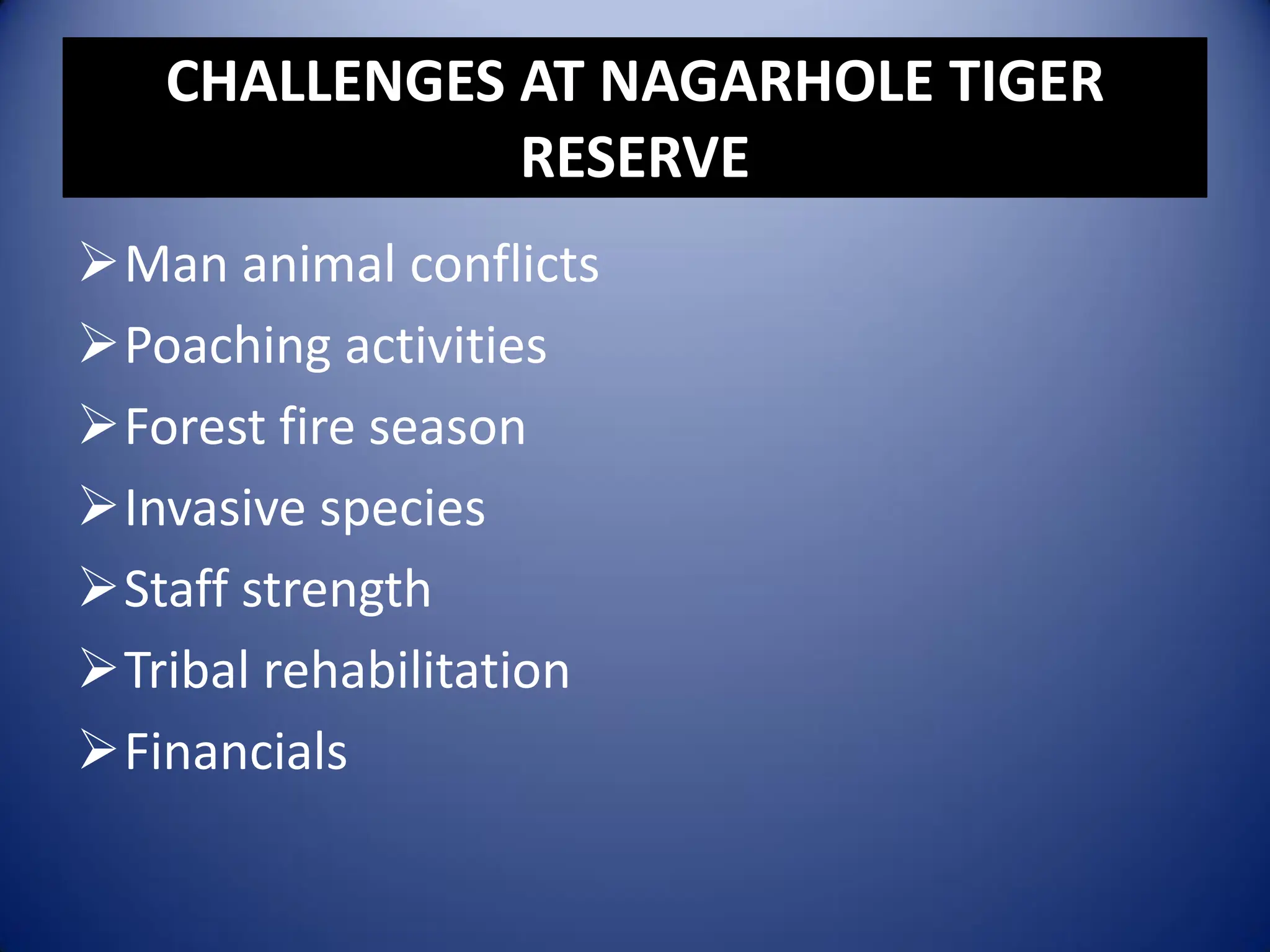 Nagarhole tiger reserve state tour presentation | PDF