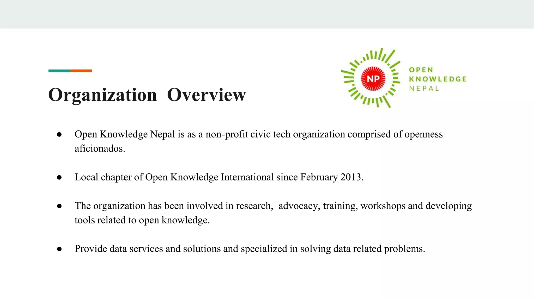 Data Management using CKAN | Internship Report | PPT