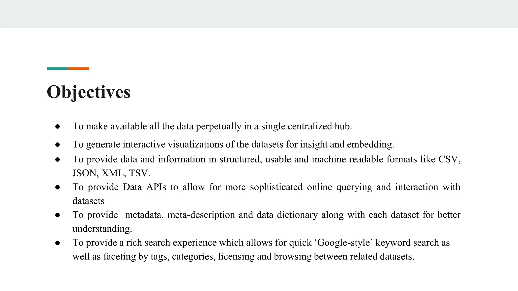 Data Management using CKAN | Internship Report | PPT