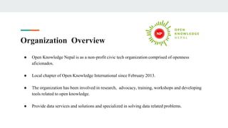 Data Management using CKAN | Internship Report | PPT